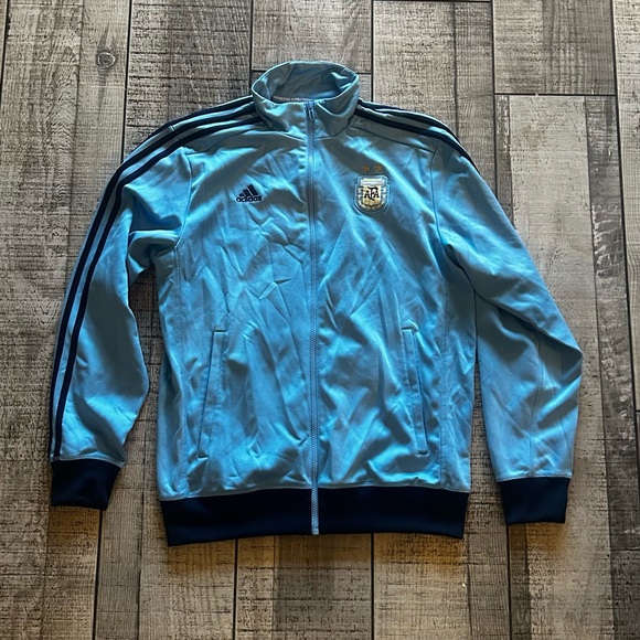adidas | Jackets & Coats | Adidas Argentina Lionel Messi Track Jacket ...